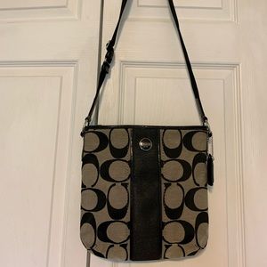 Coach | Bags | Coach Signature Stripe Crossbody Bag | Poshmark